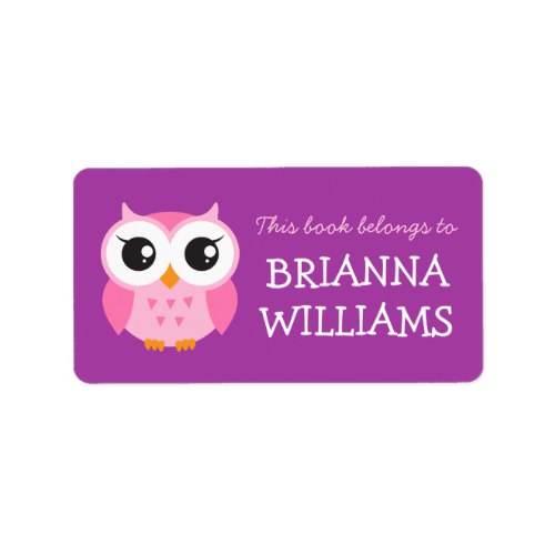 Library book labels & Bookplate stickers | Cute designs for kids